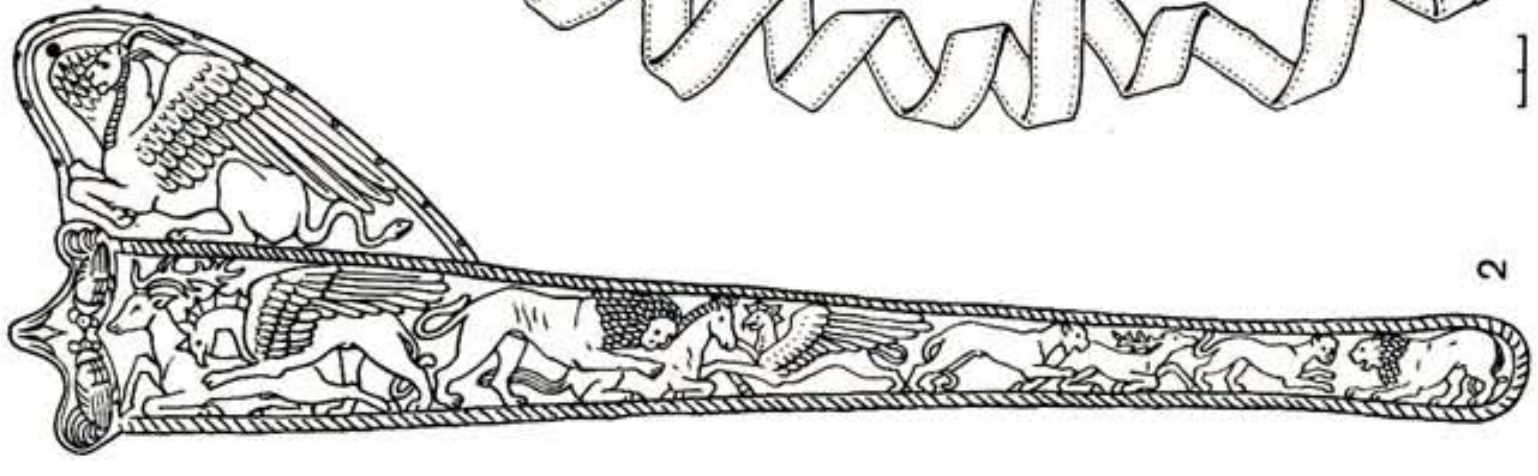 Scythian sword in golden scabbard from Tovsta Mogyla Kurgan - U-Krane